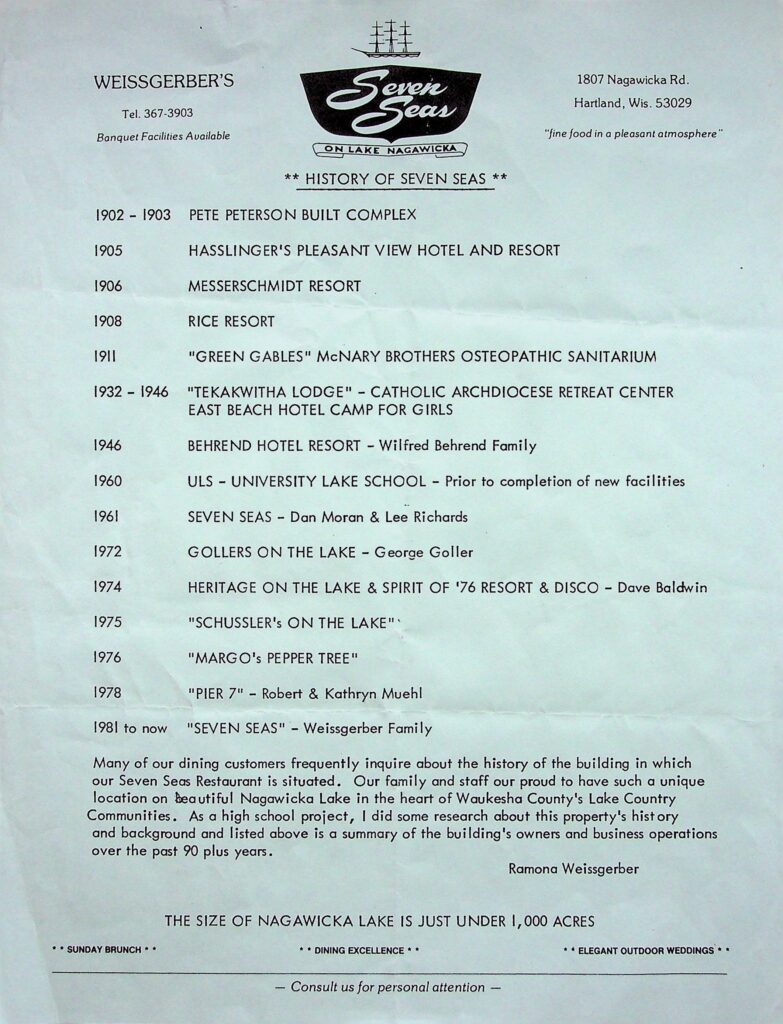 History of the Commodore Restaurant - 1807 Nagawicka Road - Hawks Inn ...
